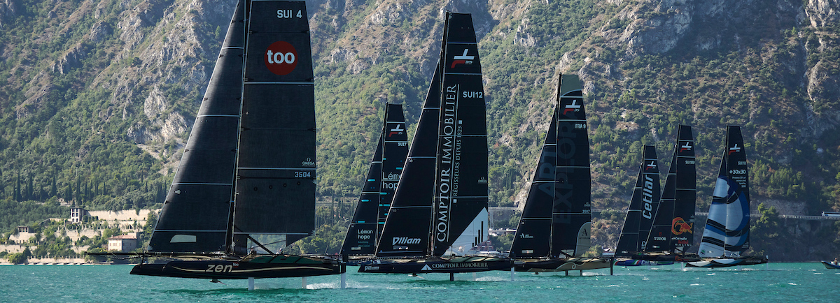 Spindrift shines on light wind opening day | TF35