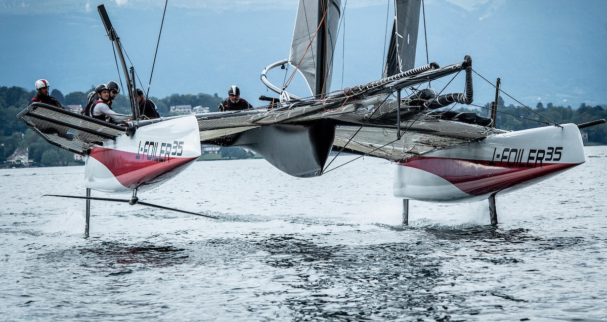 TF35 boat zero hits the water | TF35